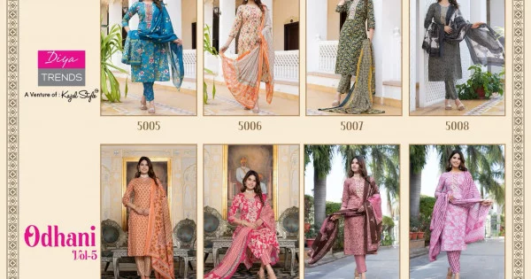 Diya Trends Odhani Vol 5 Readymade Dress Size Set at Wholesale Rate